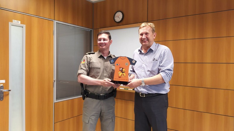 25° BPM realiza visita em agradecimento a STIHL Brasil - Brigada Militar