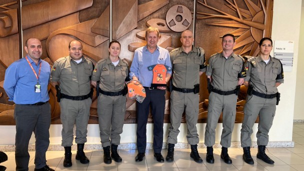 25° BPM realiza visita em agradecimento a STIHL Brasil - Brigada Militar